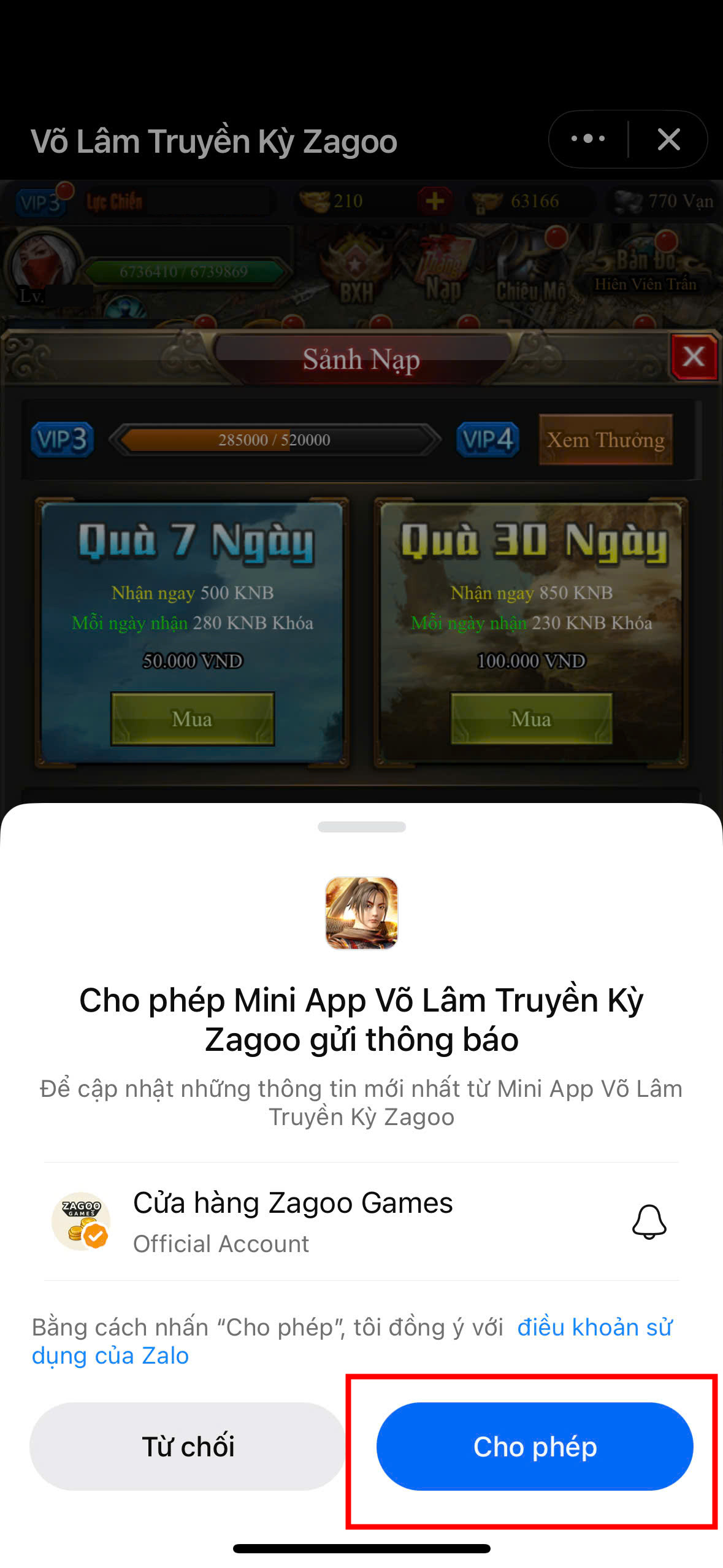 Võ Lâm Truyền Kỳ H5 - Zagoo